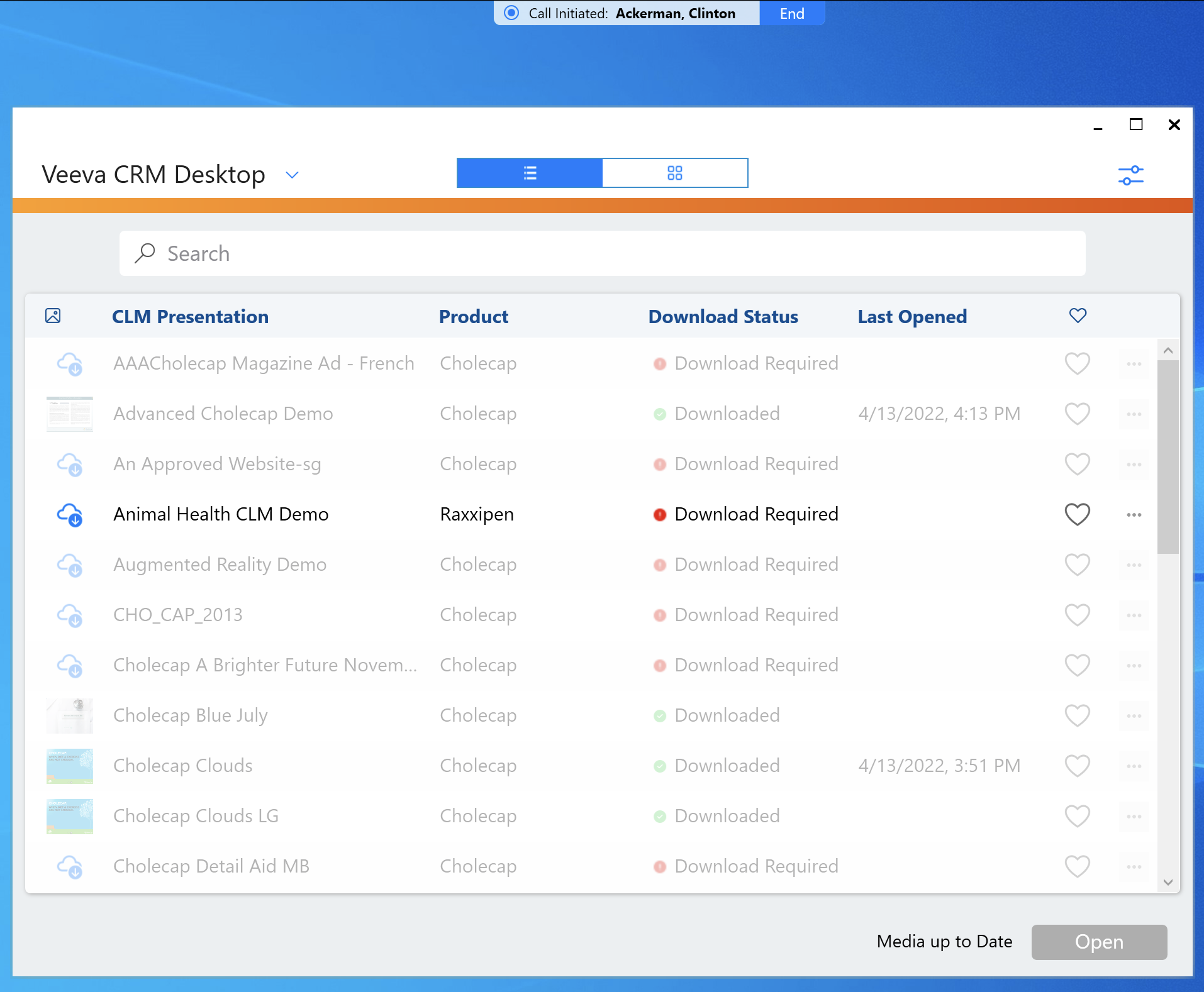 Veeva CRM Desktop User Interface Enhancements