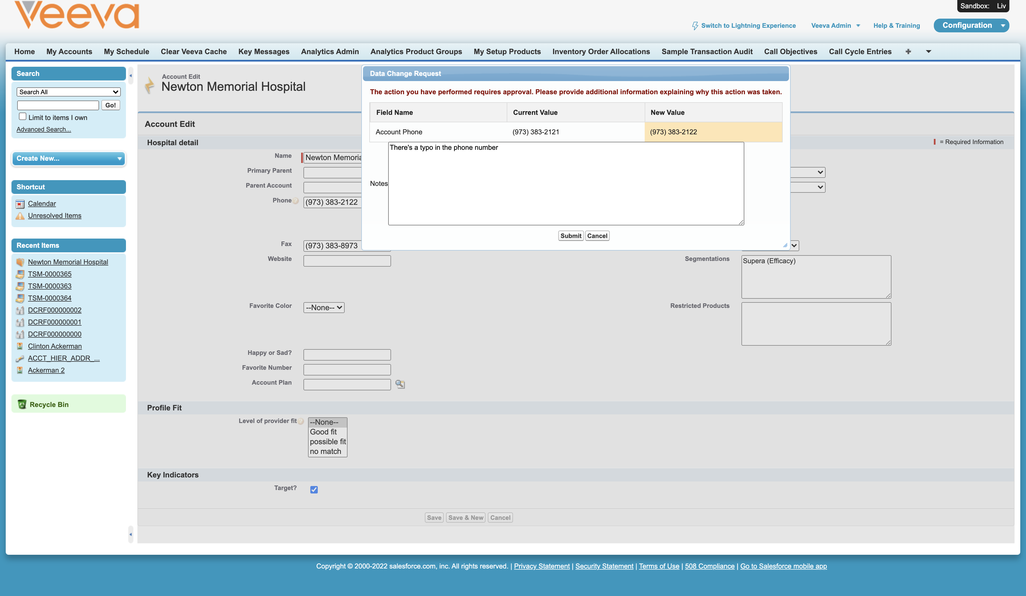 Decoupled Data Change Requests