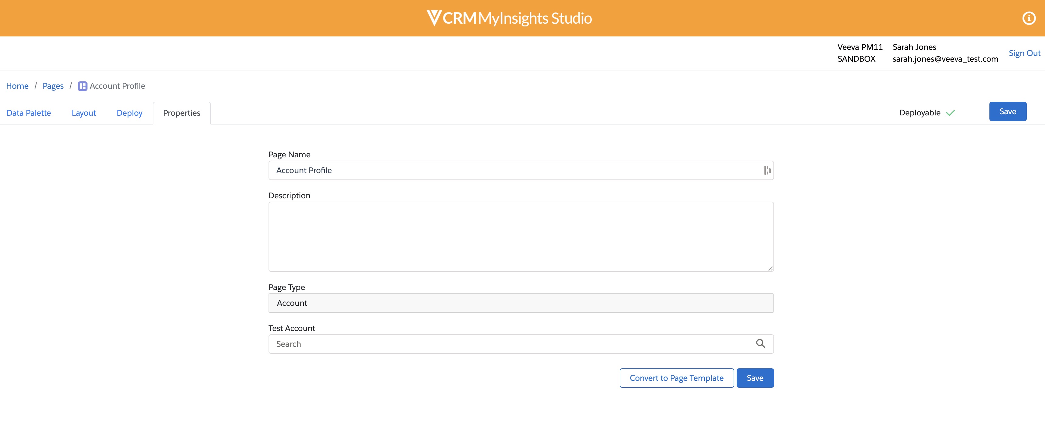 Managing MyInsights Pages