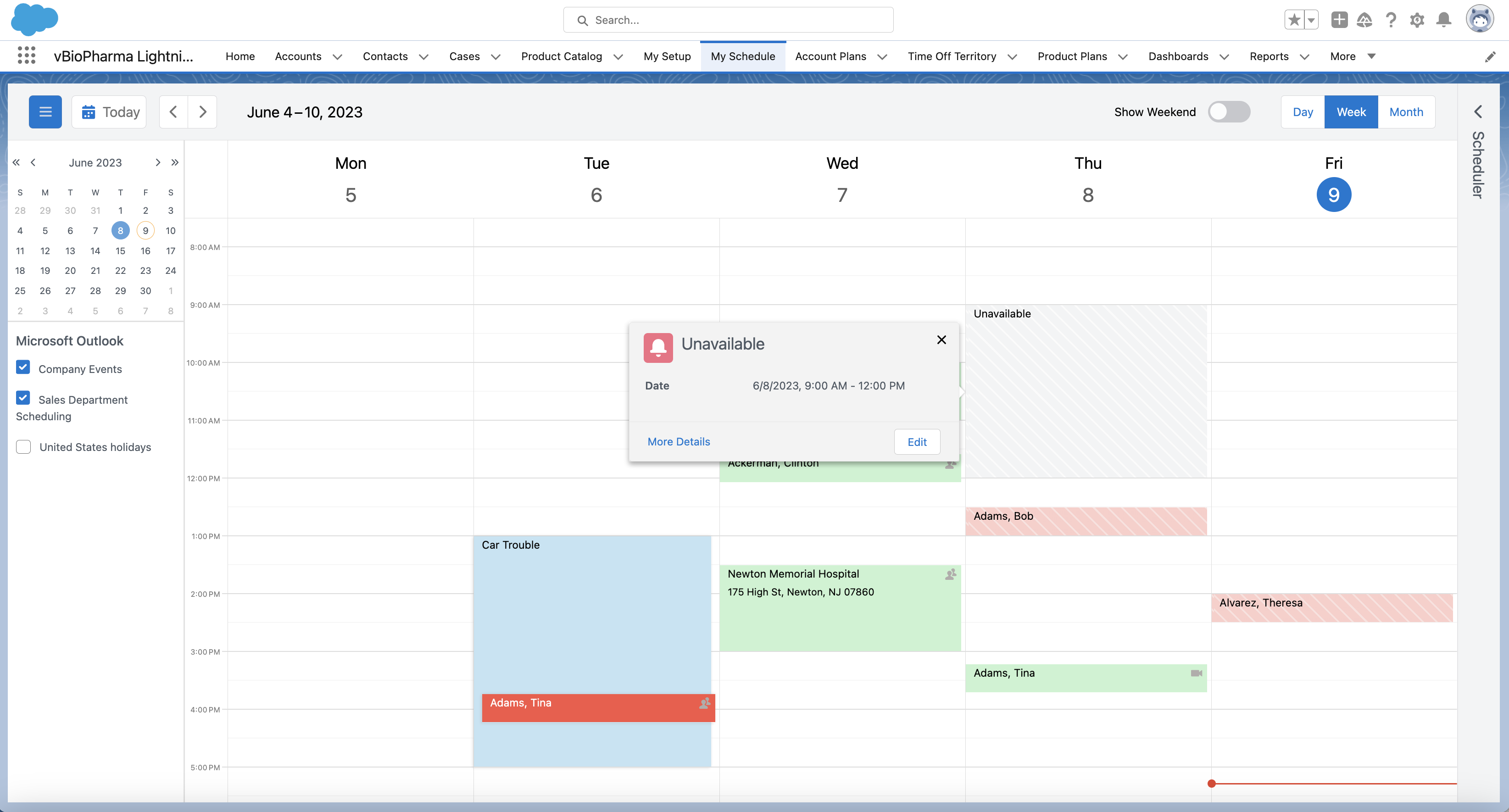 Lightning for My Schedule