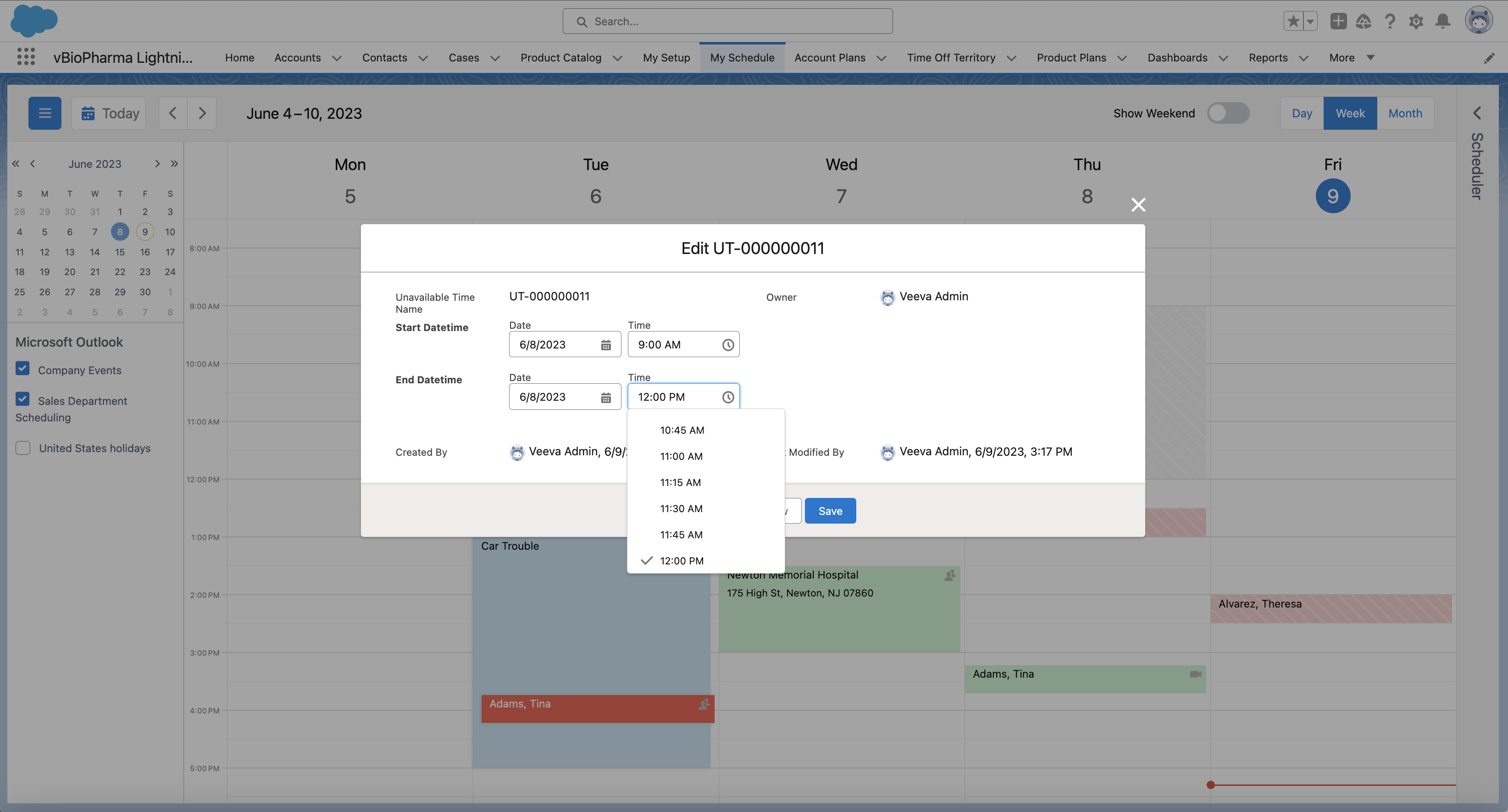Lightning for My Schedule